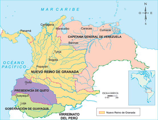 Capitanías Generales – La América española