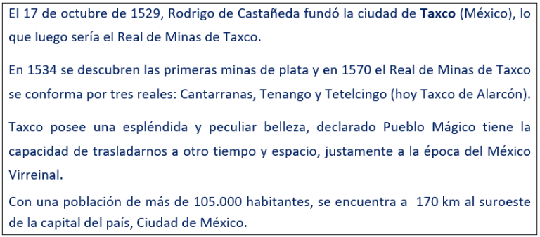 Taxco – La América española